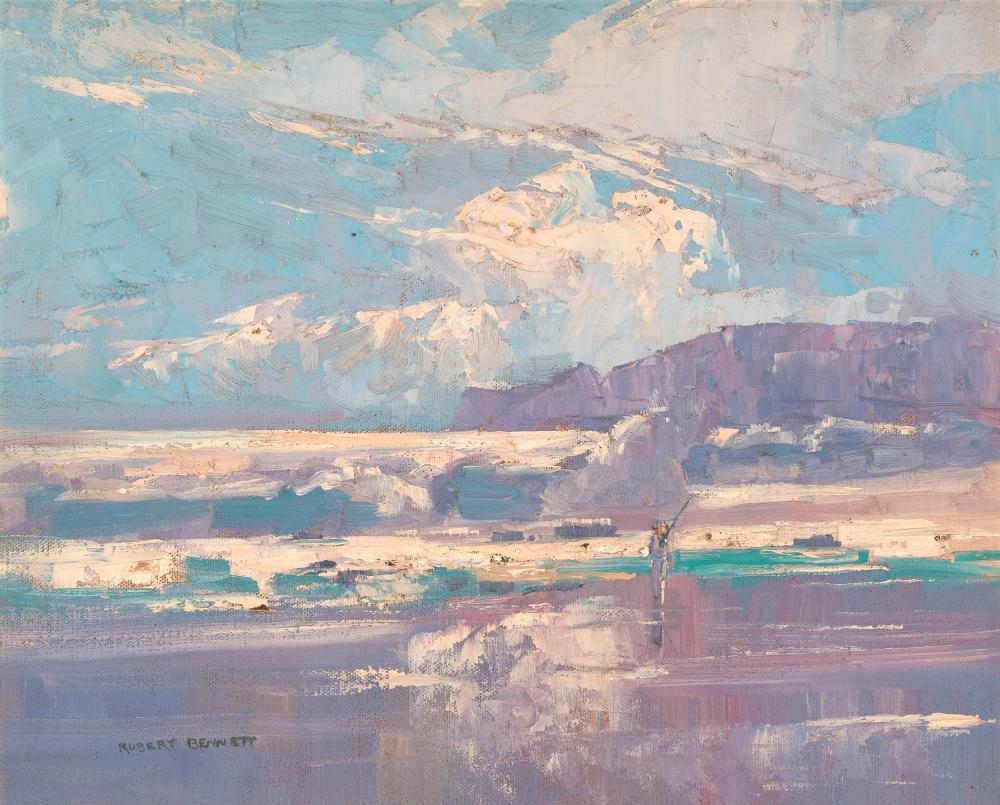 Rubery Bennett | Fishing the Low Tide | MutualArt