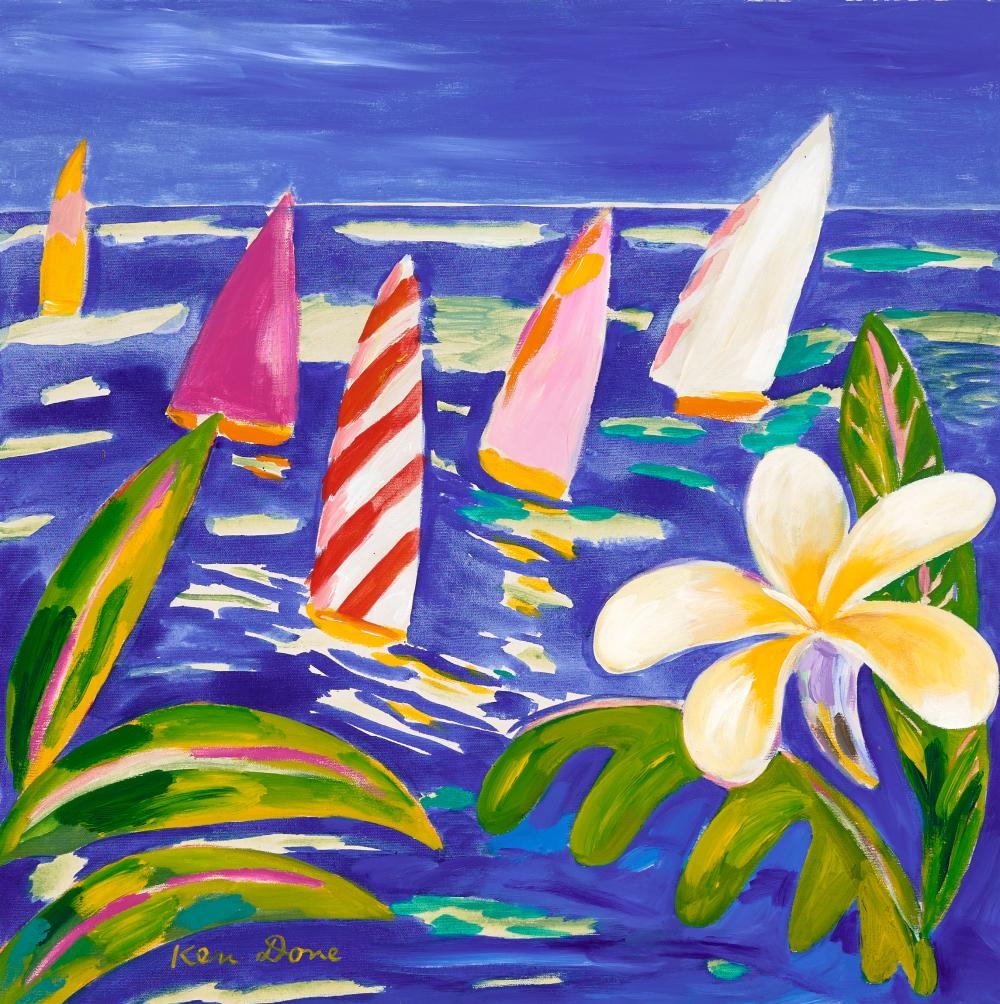 Ken Done | Frangipani | MutualArt