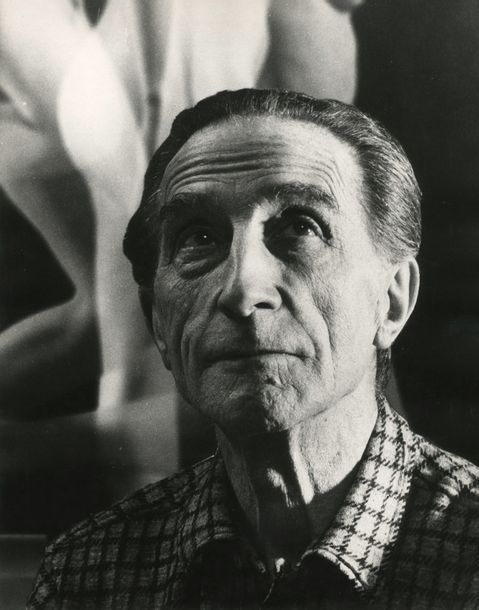 Arnold T. Rosenberg | Marcel Duchamp in front of Nude Descending the ...