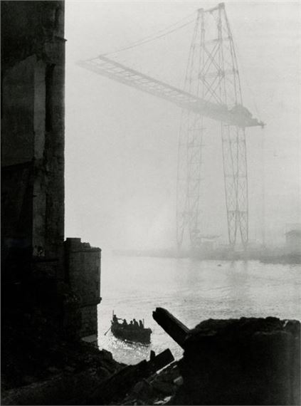 Marcel Bovis | The transporter bridge. Marseille, 1945. | MutualArt