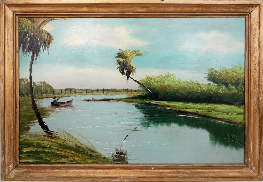 Alfred Hair | ALFRED HAIR FLORIDA HIGHWAYMEN ICONIC FISHERMAN | MutualArt