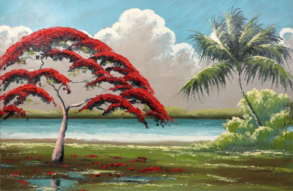James Gibson | JAMES GIBSON FLORIDA HIGHWAYMEN ROYAL POINCIANA | MutualArt