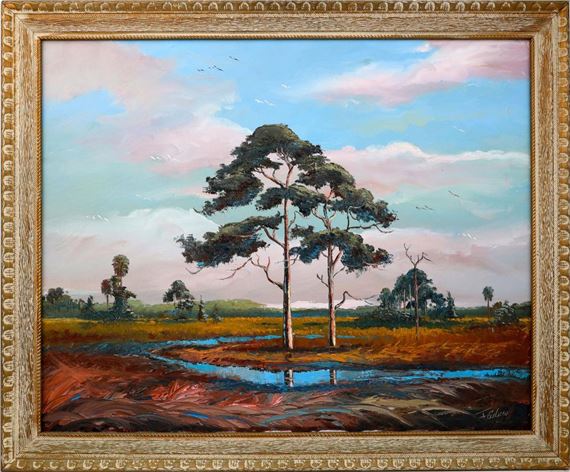 James Gibson | JAMES GIBSON FLORIDA HIGHWAYMEN MARSH POND | MutualArt