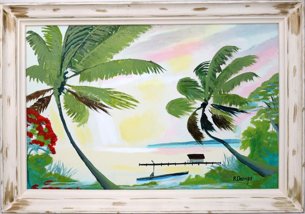 Rodney Demps | RODNEY DEMPS FLORIDA HIGHWAYMEN WINDSWEPT PALMS | MutualArt