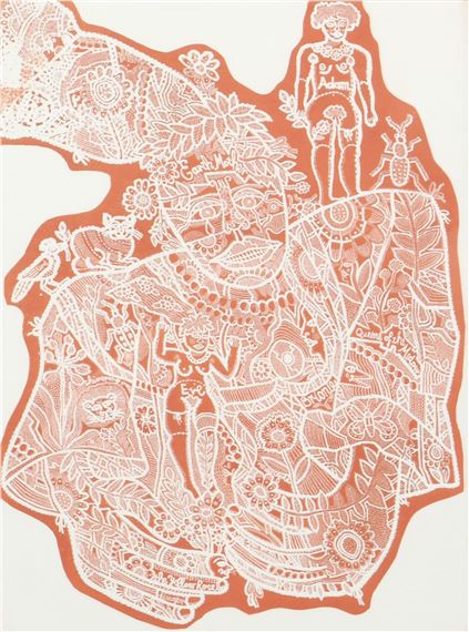 Barbara Hanrahan | Girl with a Cat (1988) | MutualArt