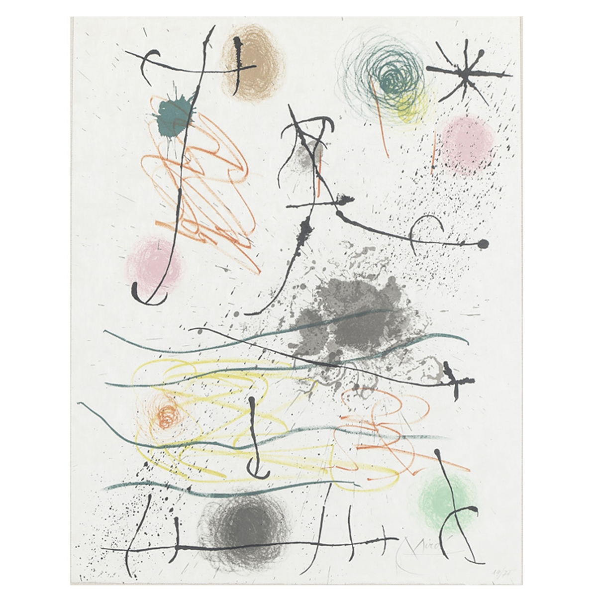Joan Miró | Attrib. Joan Miro Drawing | MutualArt