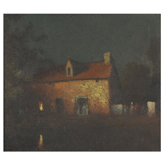 Charles Rollo Peters | Village Nocturne | MutualArt