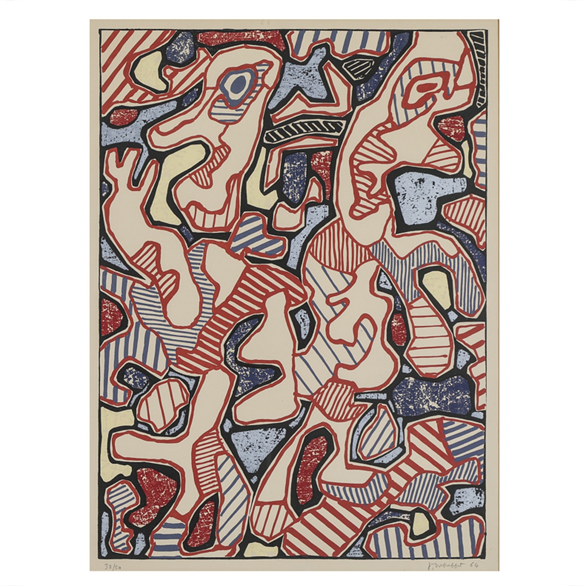 Jean Dubuffet | Danseur au mur (1945) | MutualArt