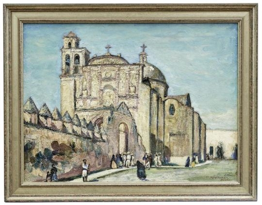 Ottilie Reyländer-Böhme | Reyländer-Böhme, Ottilie: Klosterkirche in Mexiko | MutualArt