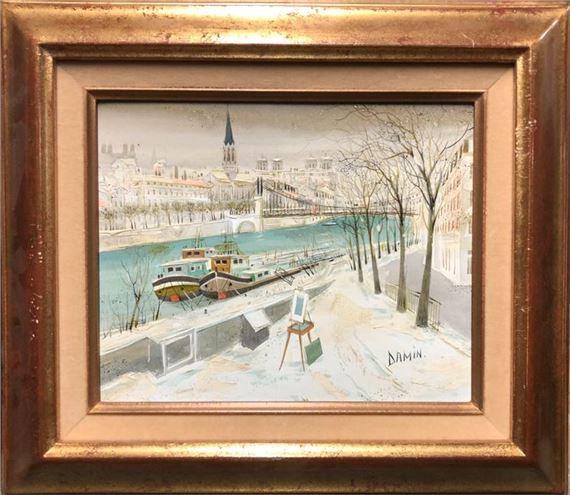 Georges Damin | Les quais de la Saône à Lyon | MutualArt