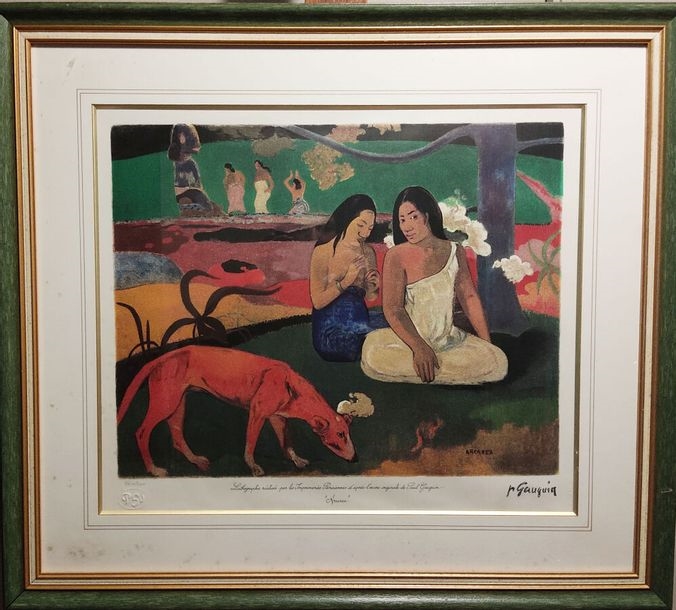 Paul Gauguin | Mette Gauguin dormant sur un canapé (Circa 1875) | MutualArt