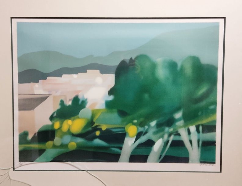 Alfred Defossez | The heights of Eze Lithograph | MutualArt