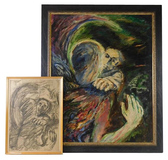 Frederick Solomon | Jacob lucha con un ángel | MutualArt