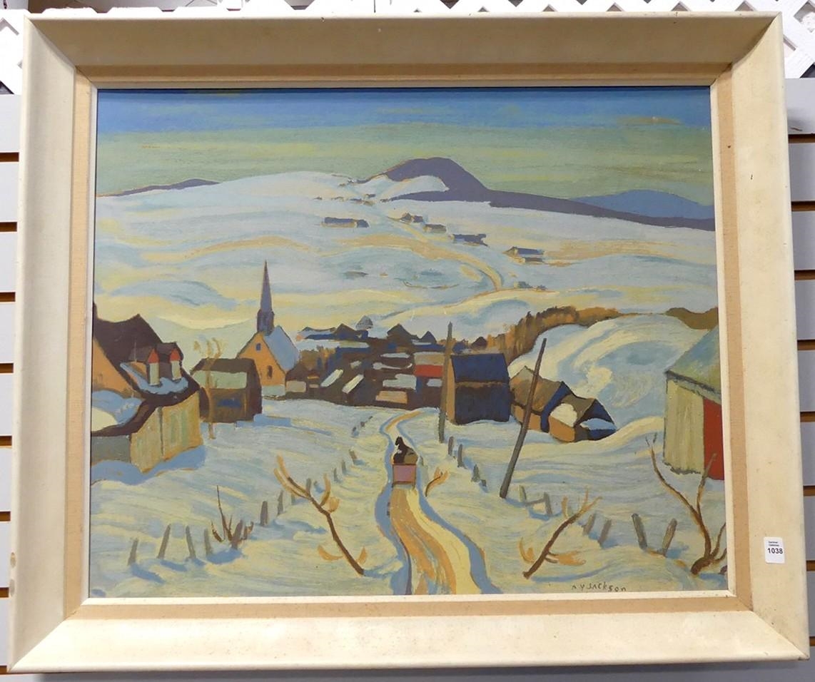 Alexander Young Jackson | Framed vintage A.Y. Jackson textured print ...