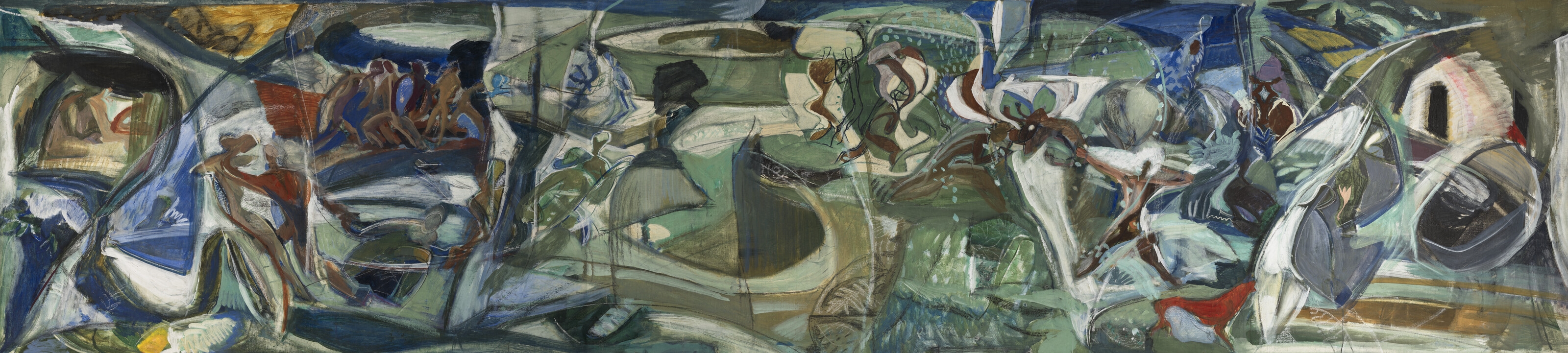 Ivon Hitchens | First Version of Mural for Cecil Sharp House (1950 ...
