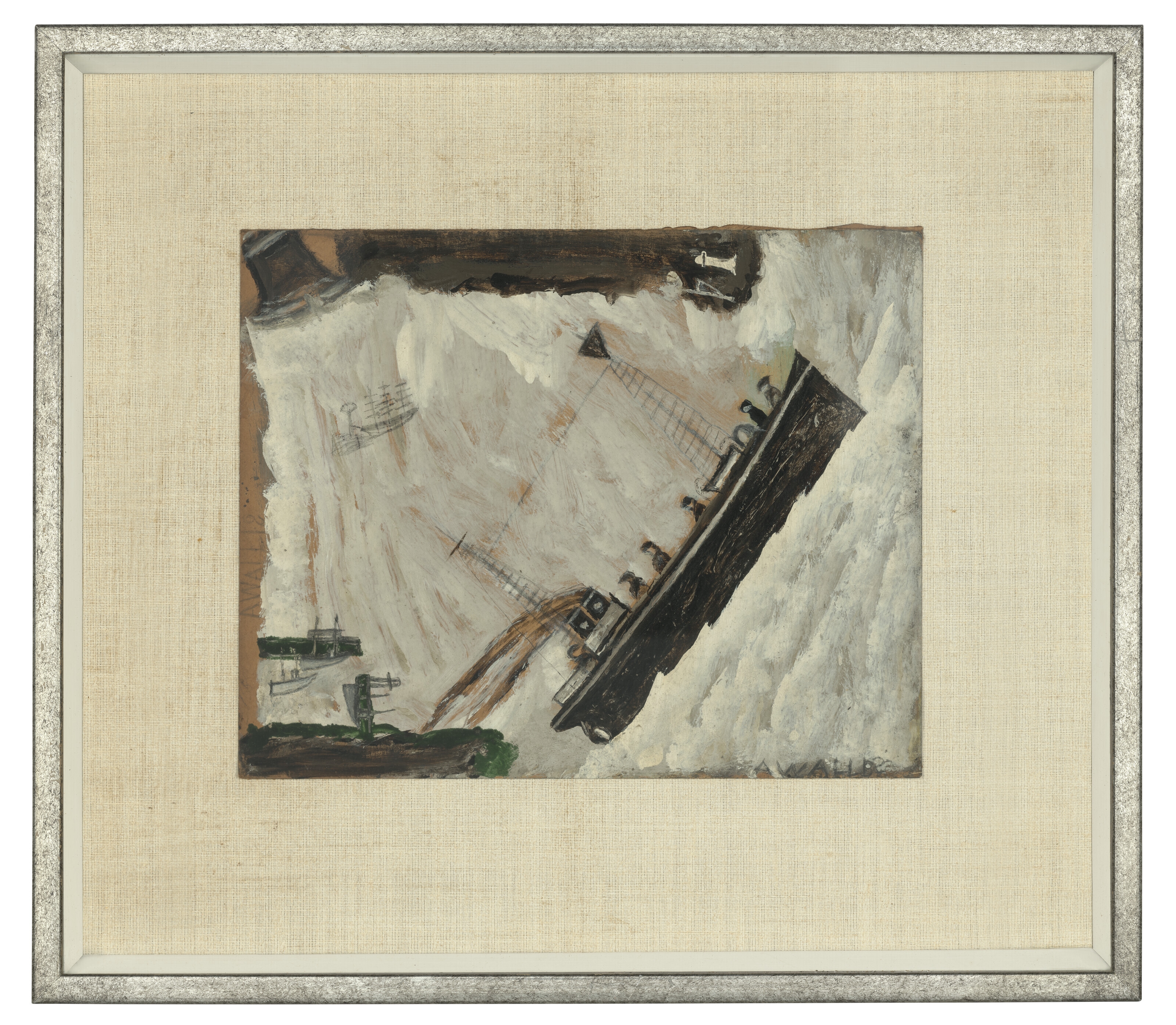 Alfred Wallis | A Trawler in Mount’s Bay | MutualArt