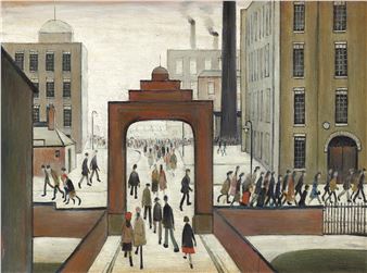 Laurence Stephen Lowry | Sunday Afternoon (1957) | MutualArt