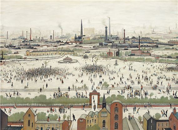 Laurence Stephen Lowry | Sunday Afternoon (1957) | MutualArt