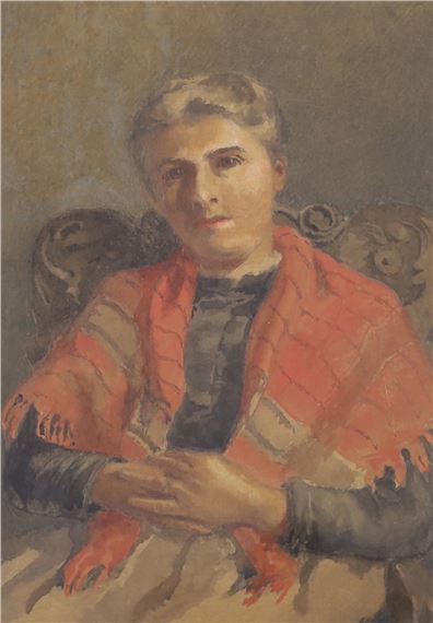 Ambrose McEvoy | Portrait of an unknown lady | MutualArt