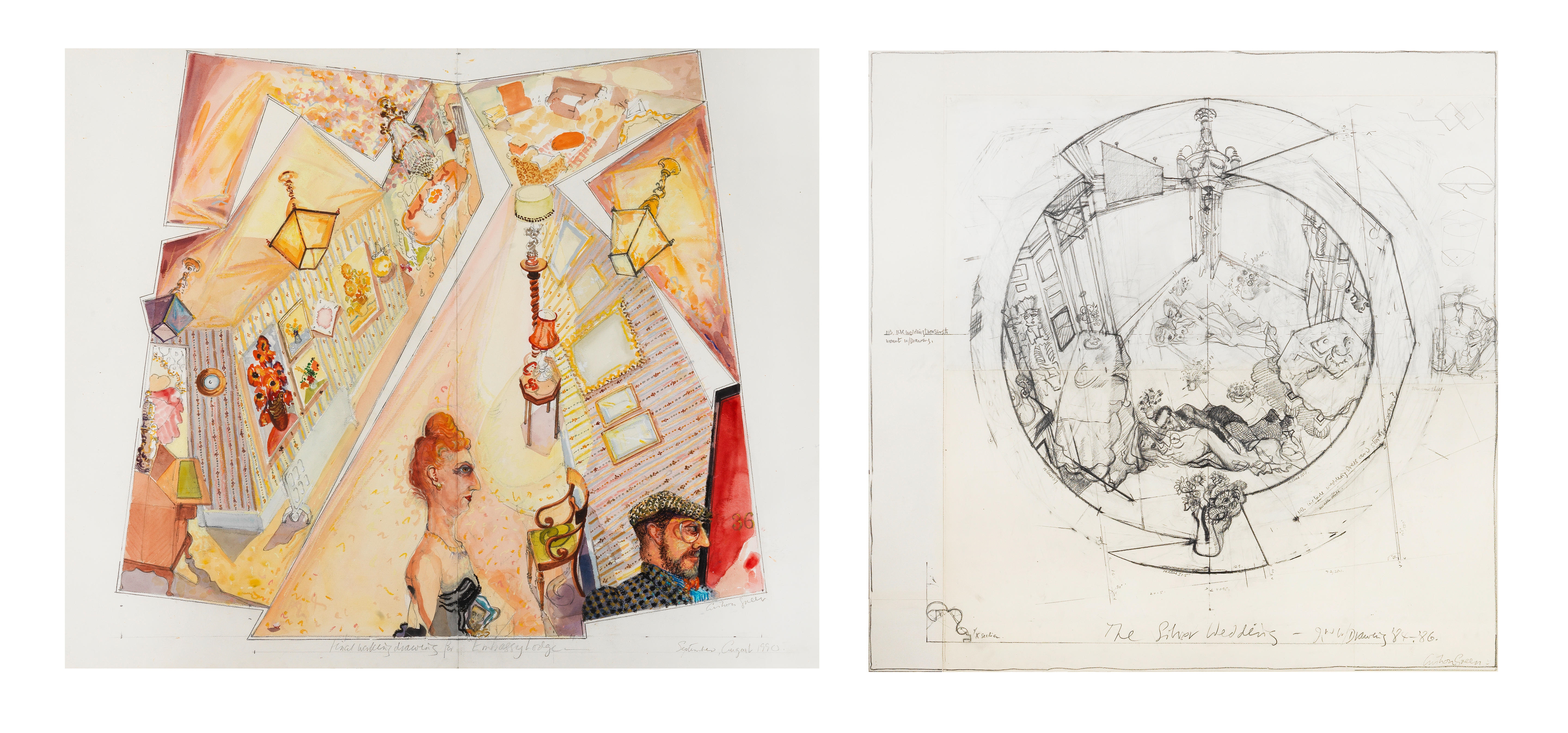 Anthony Green | Final Working Drawing for Embassy Lodge (1990) | MutualArt