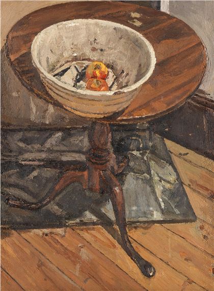 Christopher Bramham | Small Still Life on a Round Table (2011) | MutualArt