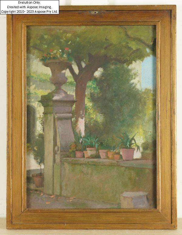 Marcus Stone | A shady balustrade | MutualArt