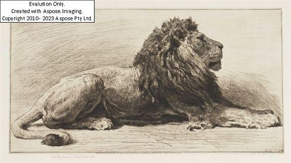 Herbert Thomas Dicksee | An Old African Lion | MutualArt
