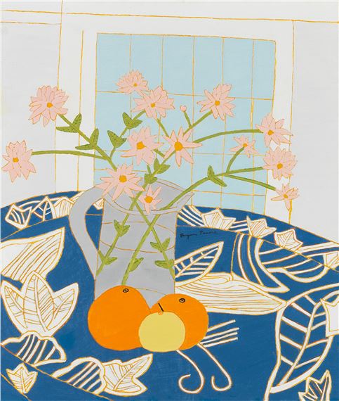 Bryan Pearce | Pink Flowers in Glass Jug (1982) | MutualArt