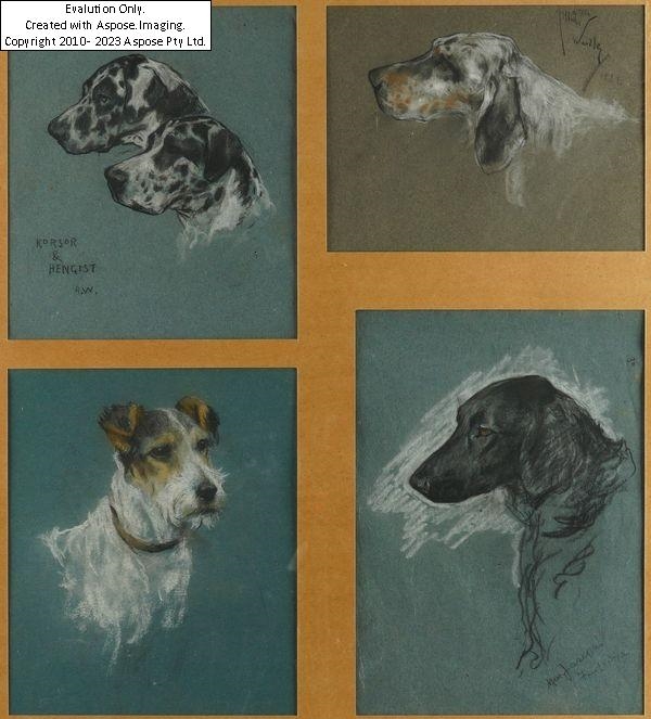 Arthur Wardle | Korsor and Hengist, two great danes, ; A Bolognese St ...