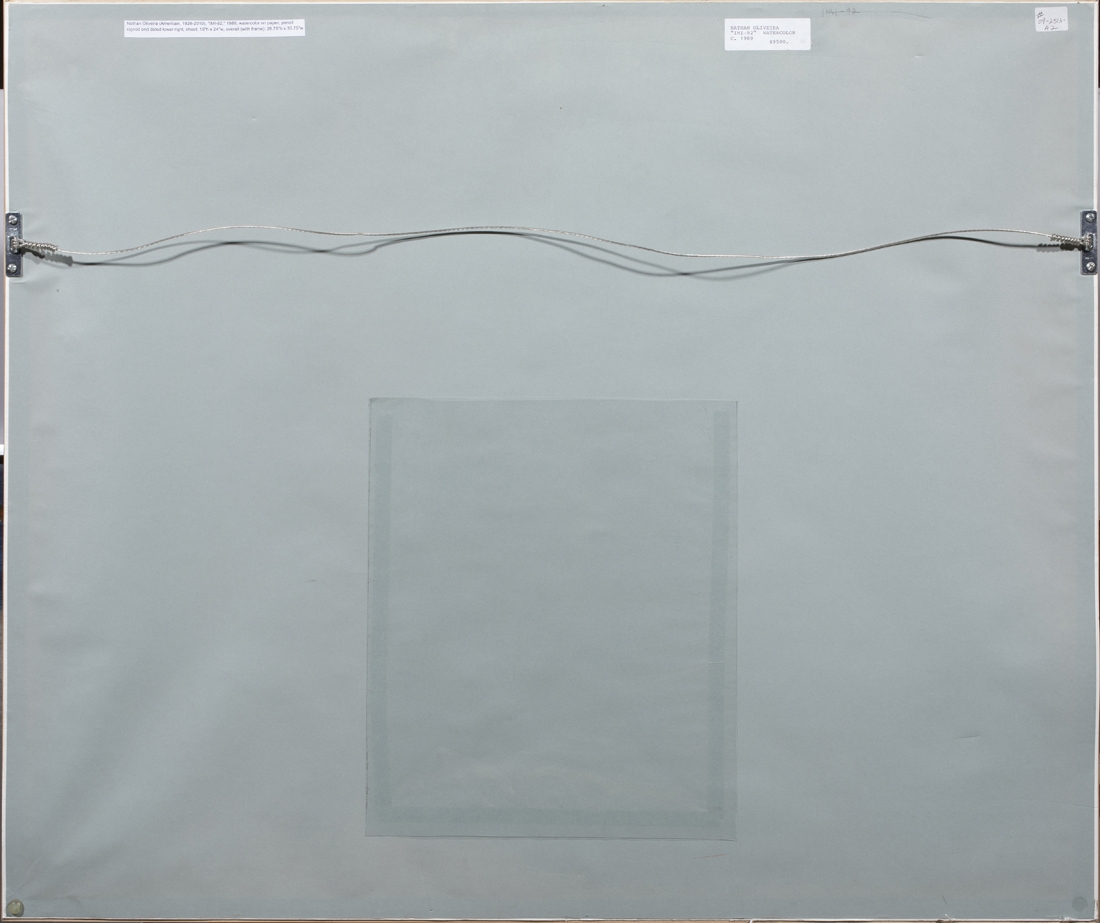 Nathan Oliveira | Watercolor, Nathan Oliveira (1989) | MutualArt