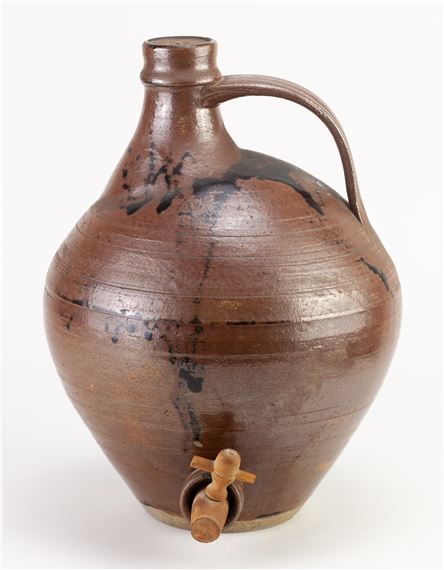 John Leach | JOHN LEACH (1939-2021); an early stoneware flagon with off ...