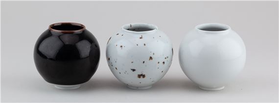 Adam Buick | ADAM BUICK (born 1978); a trio of mini porcelain moon jars ...