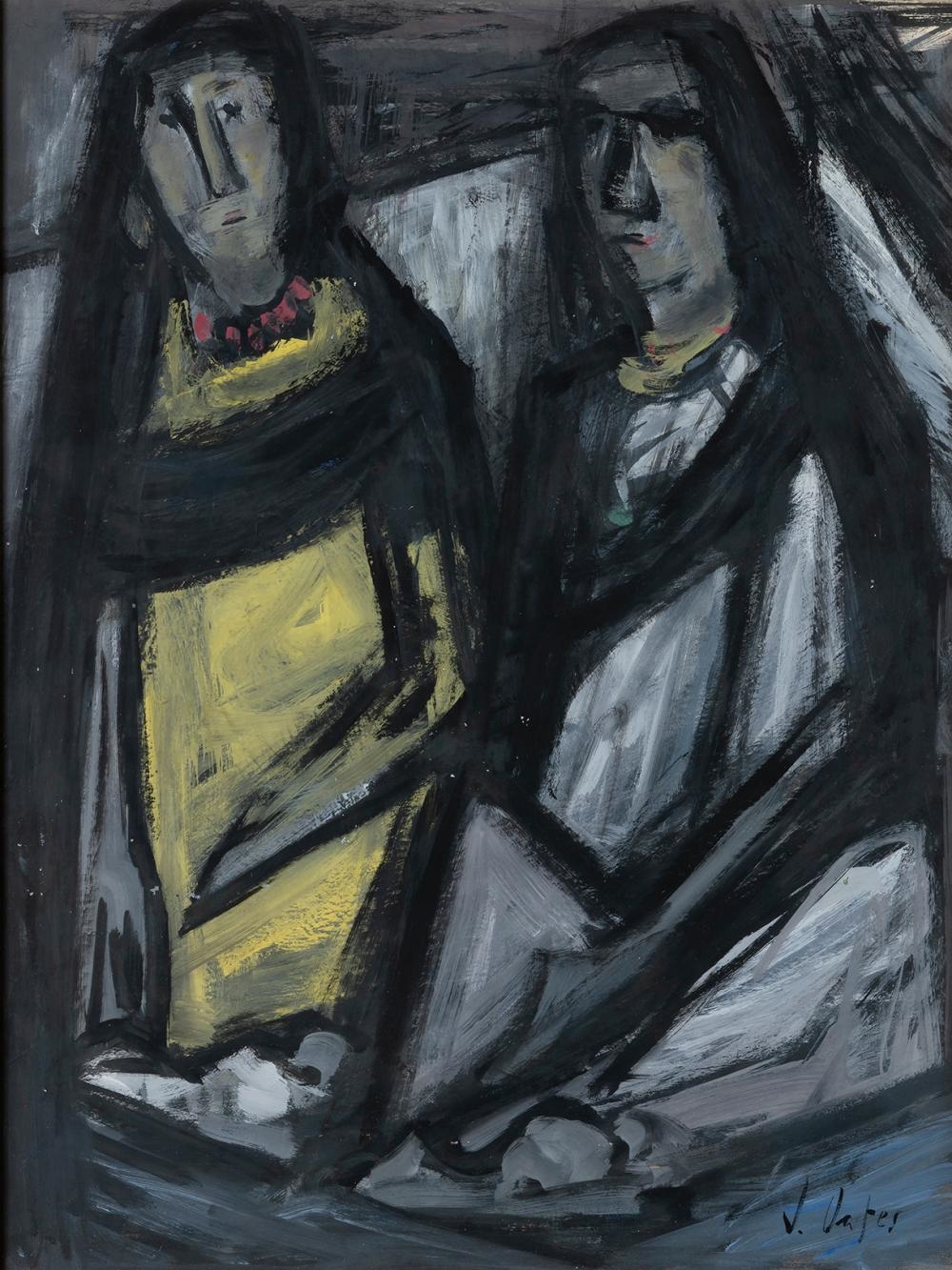 Jaime Oates Coris | JAIME OATES - Untitled - Two Women | MutualArt