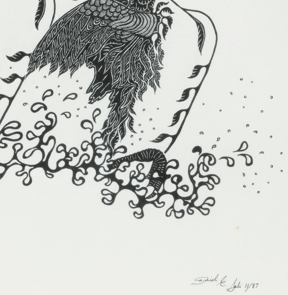 Daniel E. Sali | Western Grebes Rushing (1987) | MutualArt