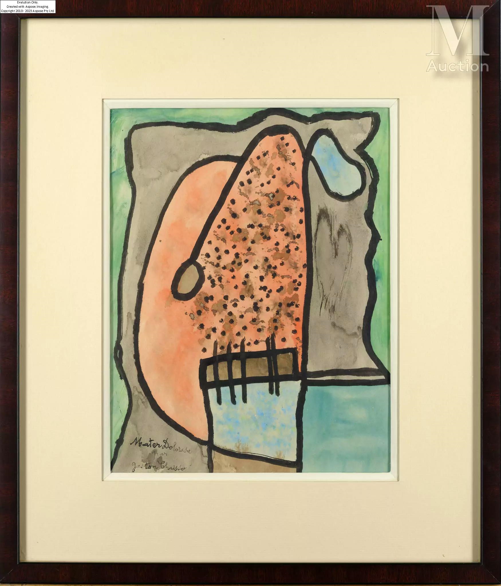 Gaston Chaissac | Mater Dolorosa (1959) | MutualArt