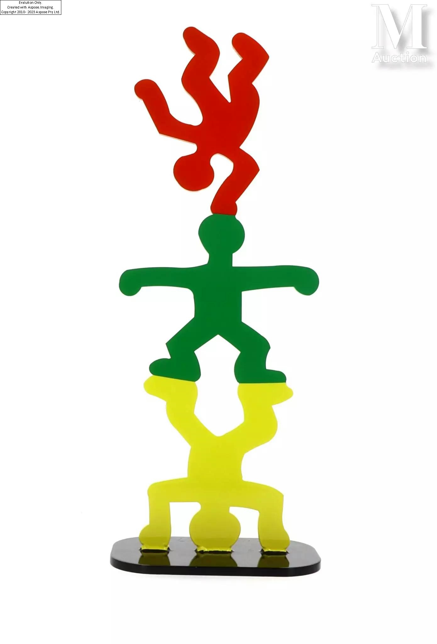 Keith Haring | Totem d’acrobates (1987) | MutualArt