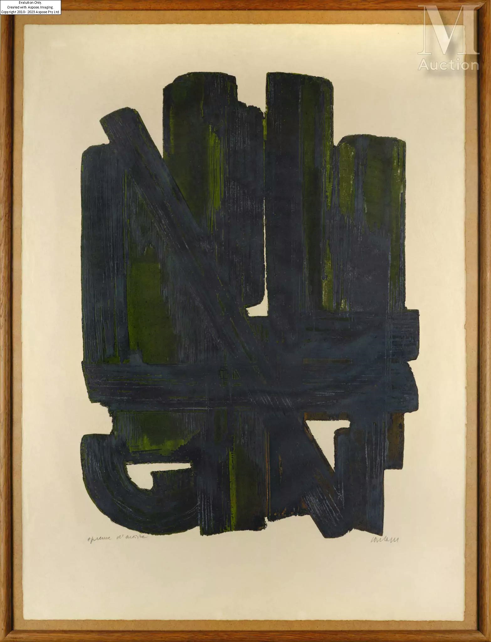 Pierre Soulages | Eau-forte VIII (1957) | MutualArt