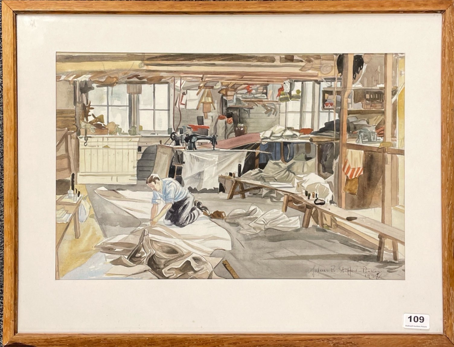 Julius Stafford-Baker | Julius B Stafford-Baker watercolour (1937 ...