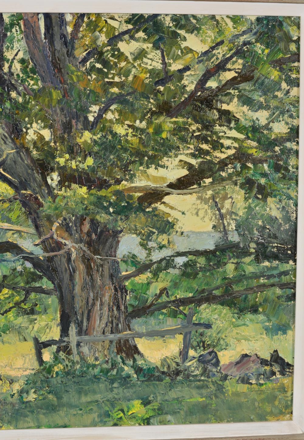 Peter Hayward | Country landscape with figure by tree (20th Century ...