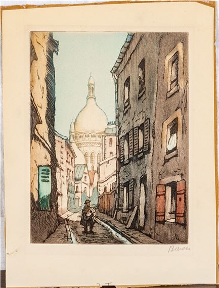 Marcel Julien Baron | Paris Street Scene. | MutualArt