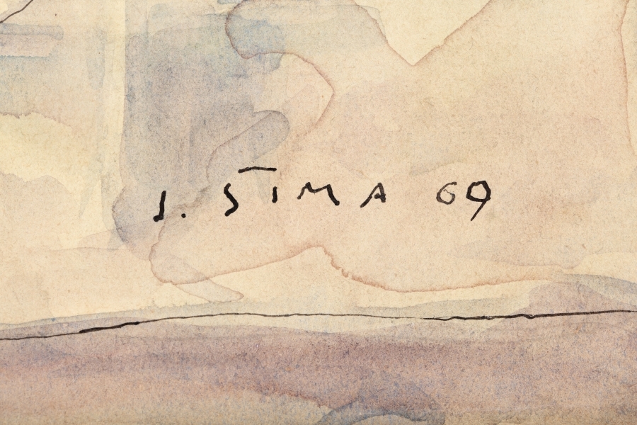 Josef Sima | Paysage (1969) | MutualArt