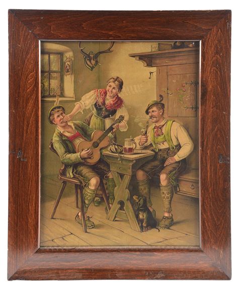 Franz Waldegg | FRANZ WALDEGG OIL PAINTING W/ TAVERN GRAPHICS. | MutualArt