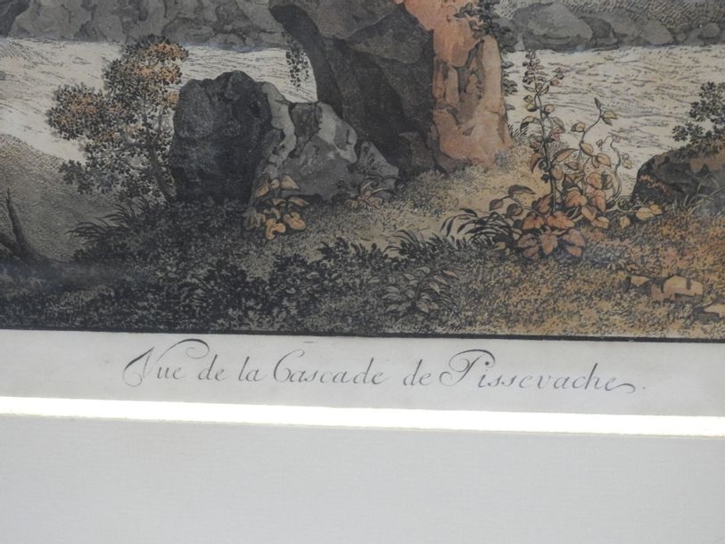 Jean-Antoine Linck | Vue de la Cascade de Pissevache and Vue de la ...