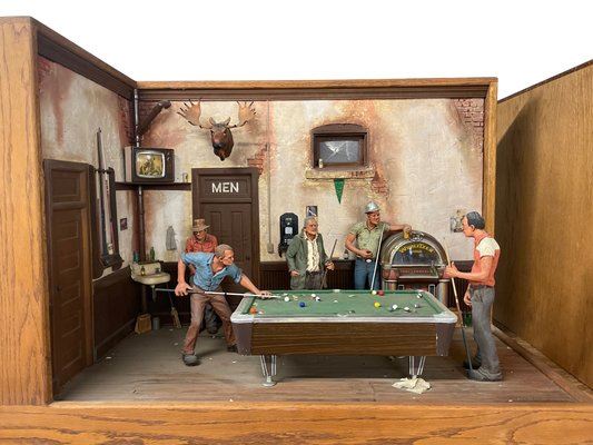 Michael Garman | Michael Garman Pool Hall Diorama | MutualArt