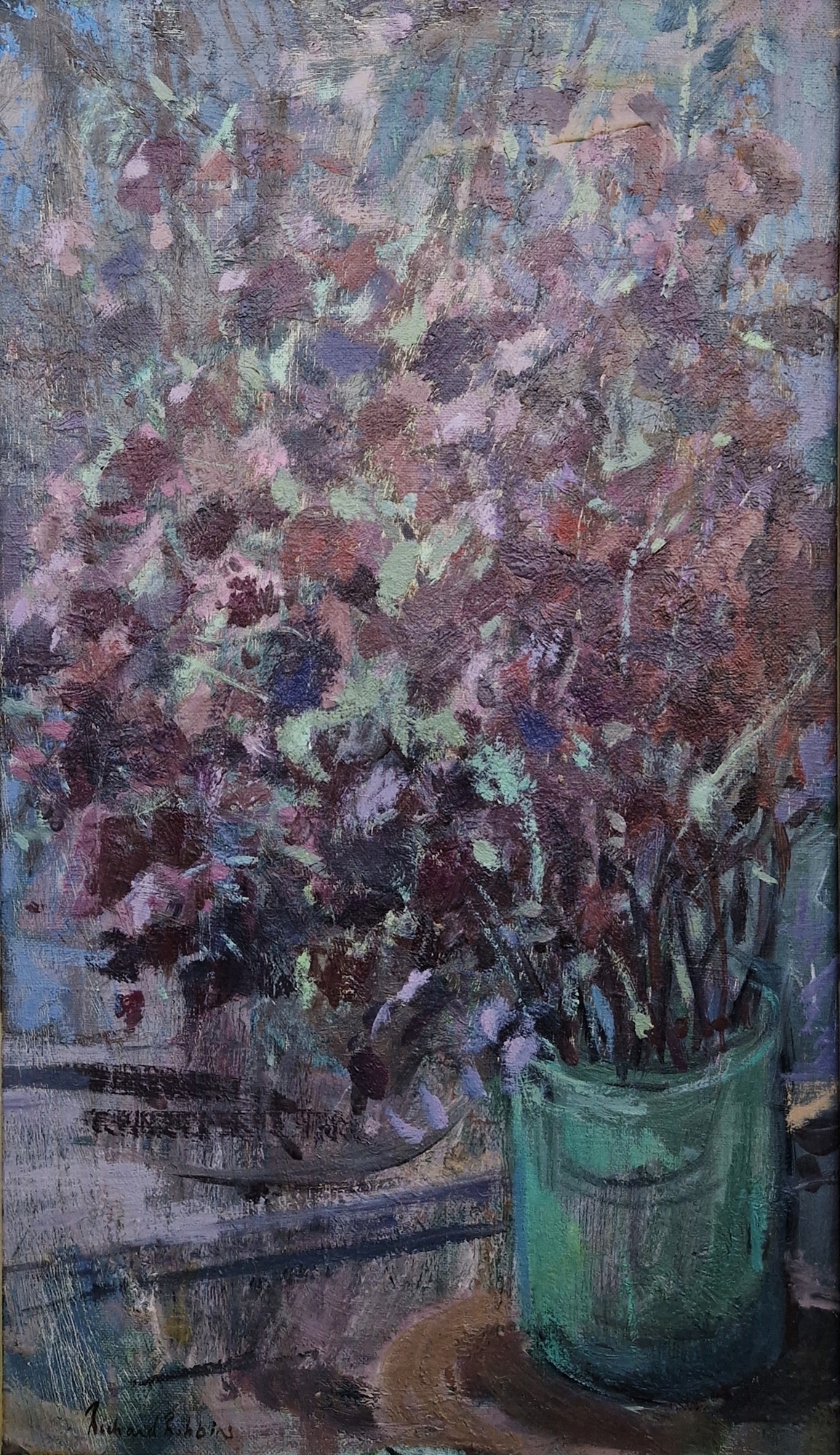 Richard Robbins | Richard Robbins (1927-2009) Oil on canvas Still life ...
