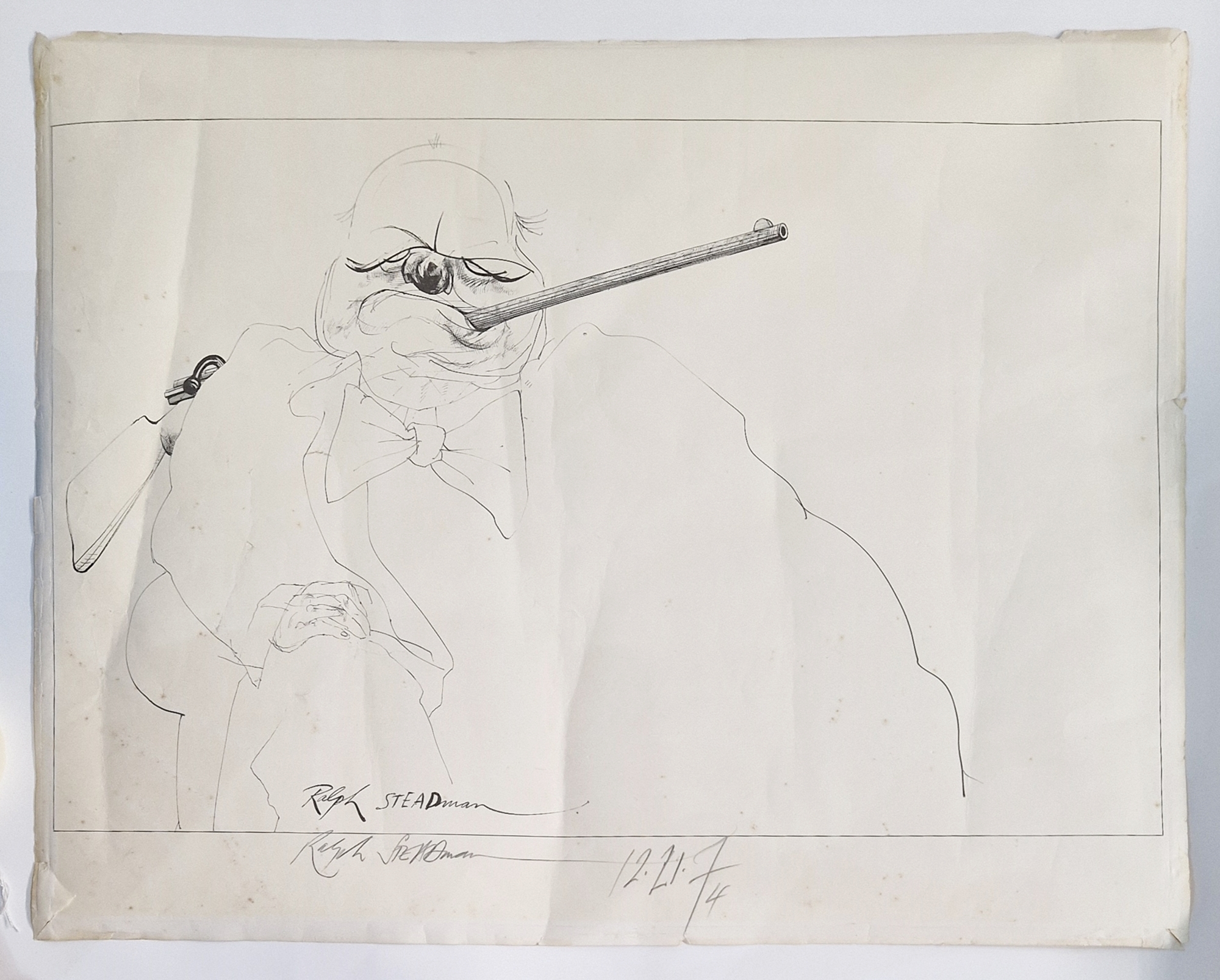 Ralph Steadman | Ralph Steadman (b.1936) Lithograph, Winston Churchill ...