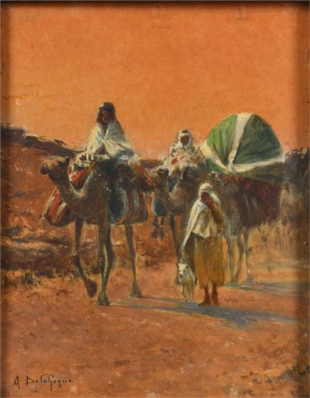 Alexis Auguste Delahogue | The Caravan (1917) | MutualArt