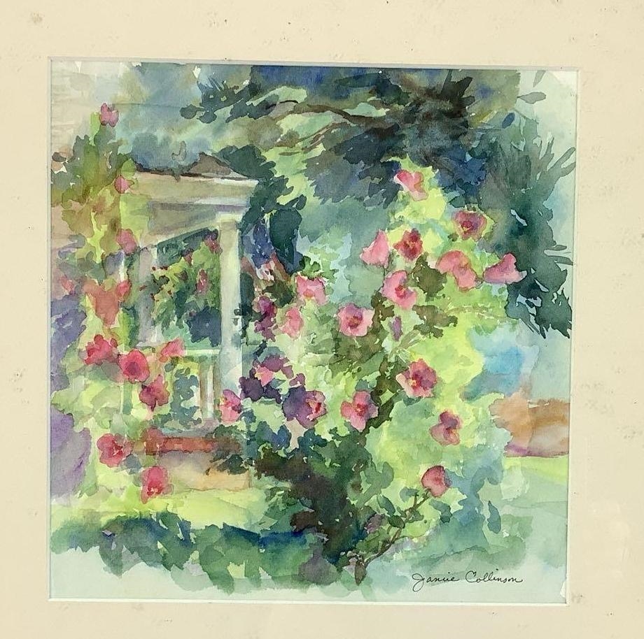 James Collins | Summer window vignette with flowers | MutualArt