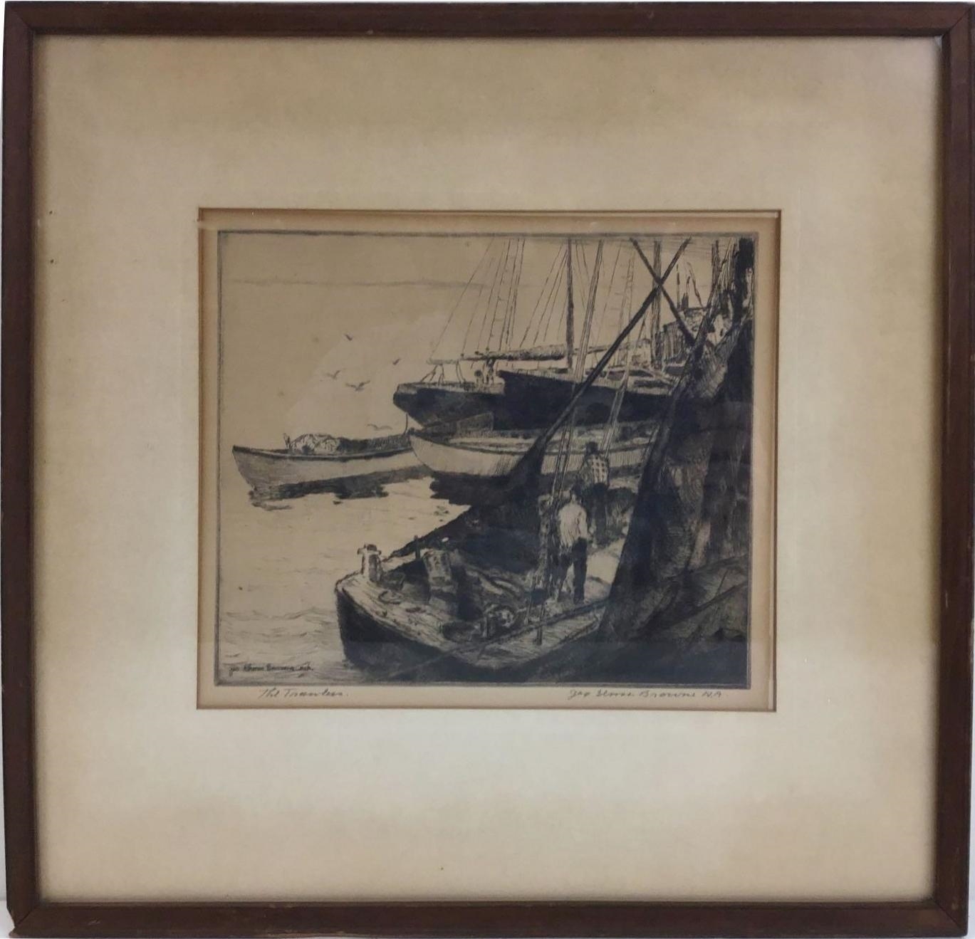 George Elmer Browne | The Trawlers | MutualArt