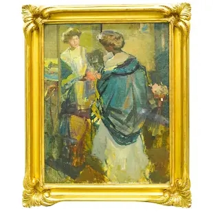 Richard Miller | Woman at the Mirror (Early 20) | MutualArt